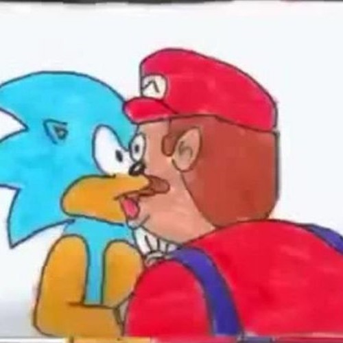 Mario And Sonic Kissing