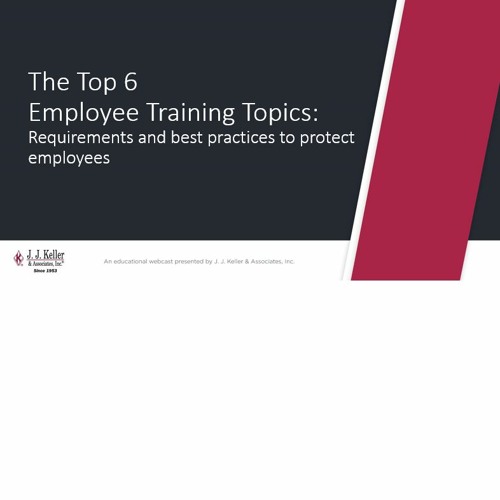 Stream episode The Top Six Employee Training Topics: Requirements and ...