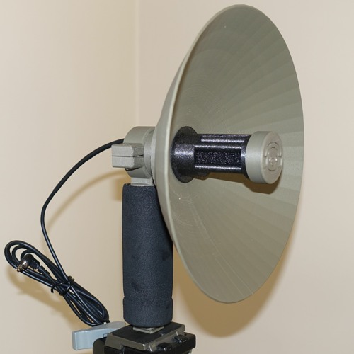 Stream Parabolic Microphone Dish 195 mm diameter Zoom H1 recording by ...