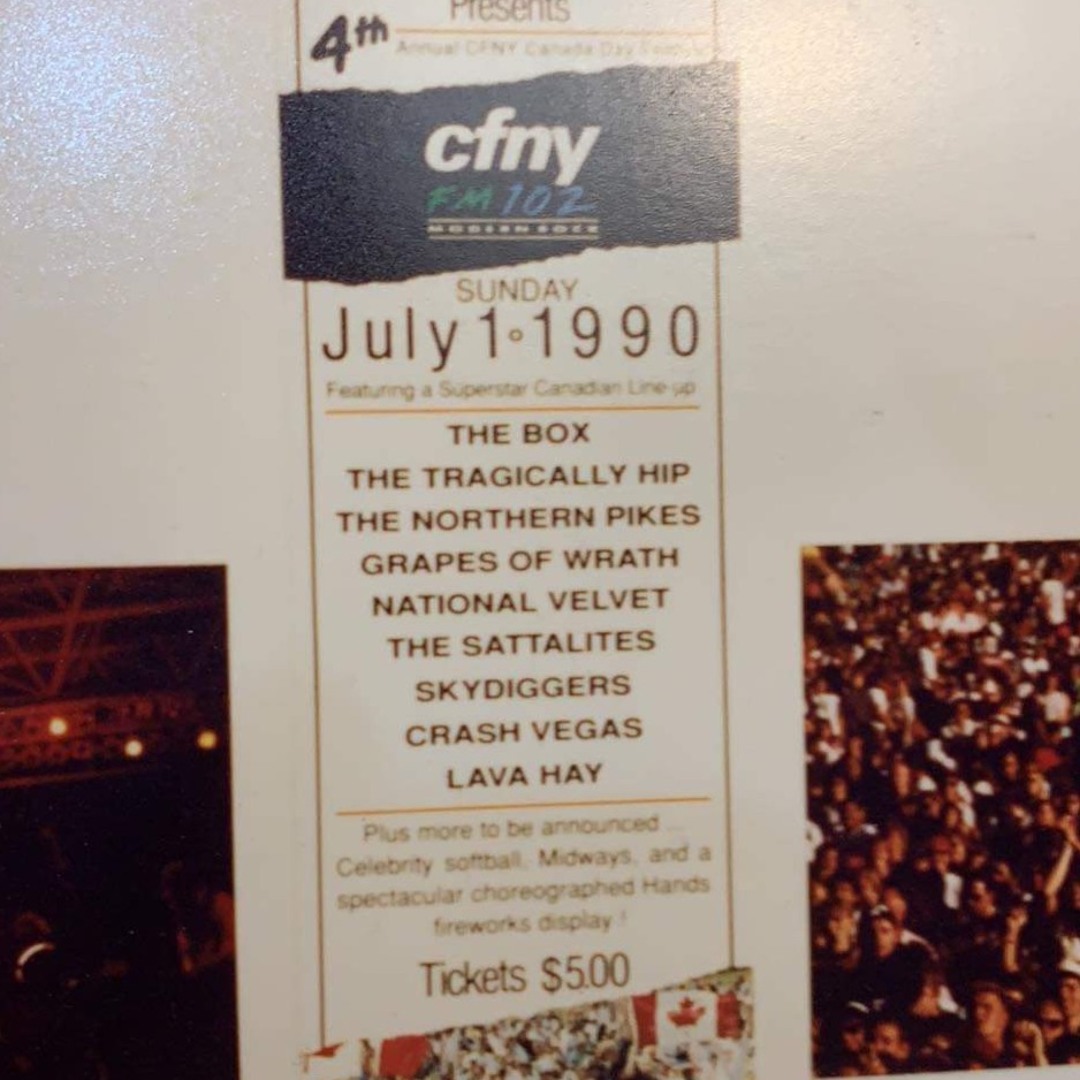 Stream The Tragically Hip Live at CFNY Canada Day, Molson Park 1990 by ...