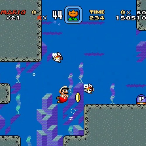 Stream Super Mario World beta underwater theme by thekrib | Listen ...