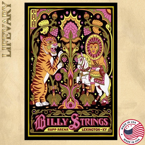 Stream Billy Strings Tour 2025 June 20 Lexington KY Poster by Lifevary ...