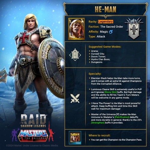 Stream Raid Shadow Legends - He Man's Theme.mp3 by OldSloppy | Listen ...