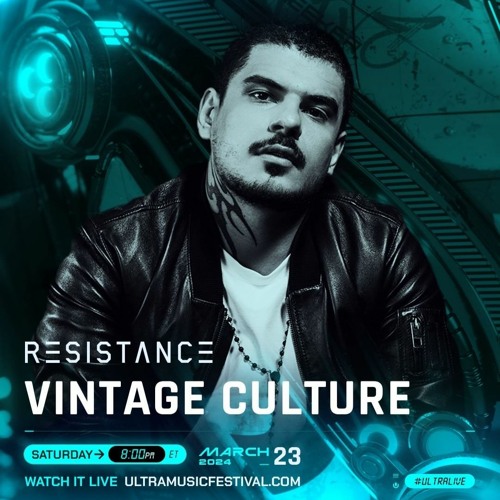 Stream Vintage Culture Live Ultra Music Festival 2024 Miami Day2