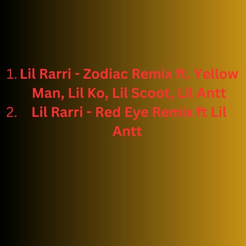 Stream Lil Rarri - Zodiac Remix Ft Yellow Man, Lil Ko, Lil Scoot, Lil ...