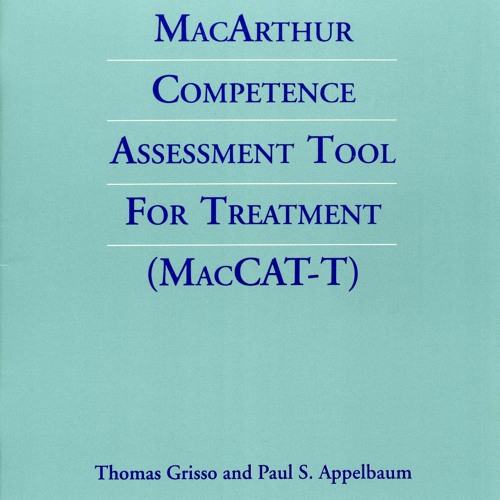 Stream [EBOOK] Macarthur Competence Assessment Tool for Treatment ...