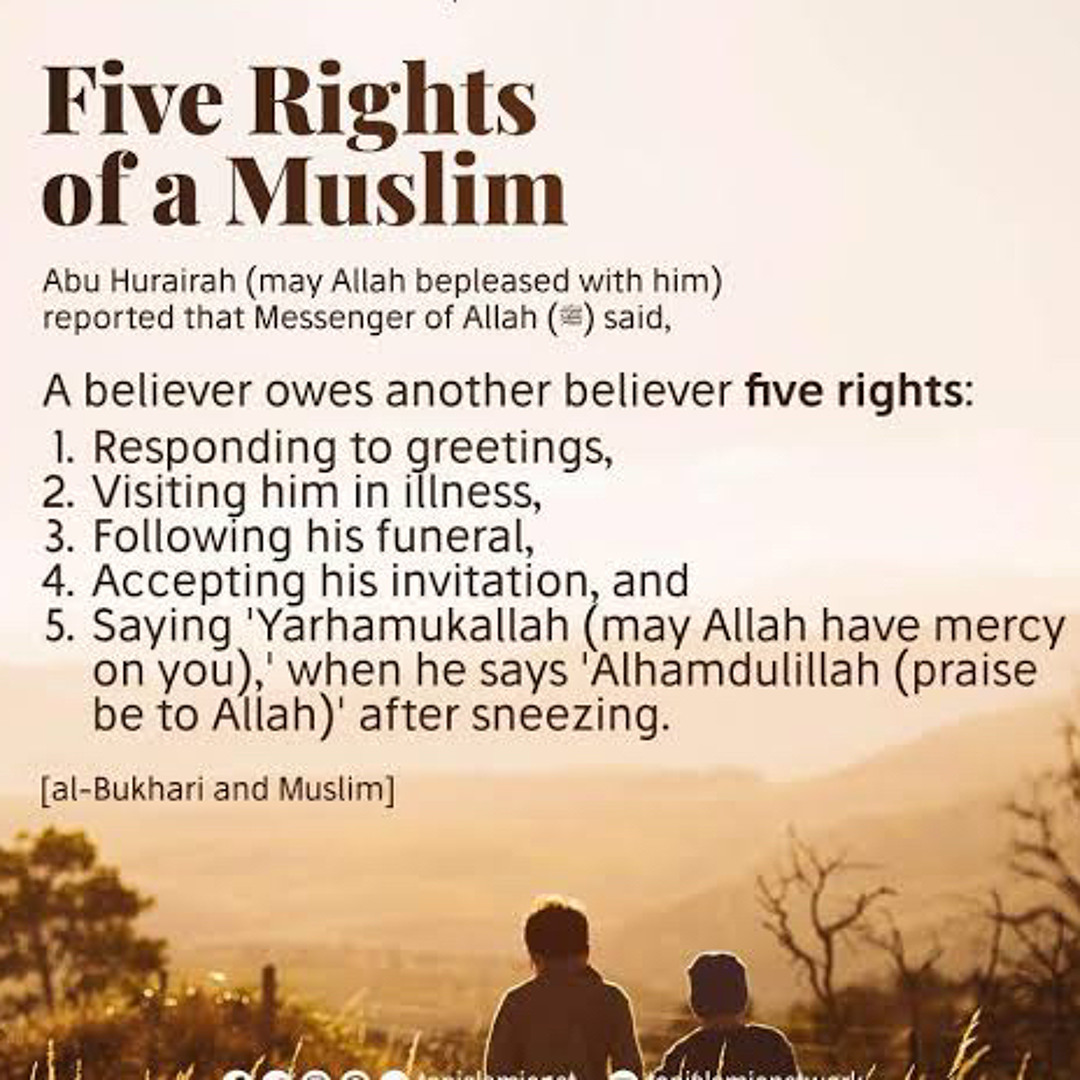 Stream Hadith in Arabic right of a Muslim upon another Muslim by ...