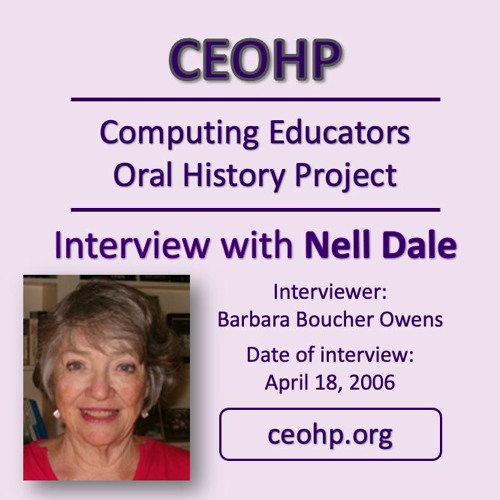 Stream episode Interview with Nell Dale by CEOHP podcast | Listen ...