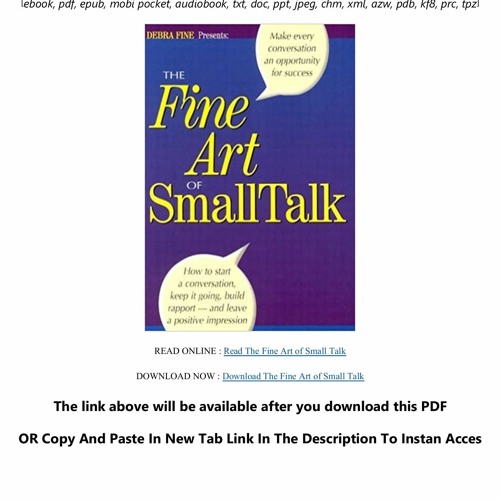 Pdf Of Small Talk Art