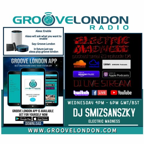 Stream Electric Madness 2023 Podcast Serial Episode 04 InVisual LIVE @ Groove London Radio 01.03 ...