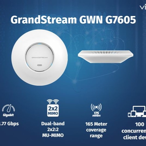 Stream Bộ phát wifi Grandstream GWN7605 chuẩn 802.11ac Wave-2 chịu tải ...