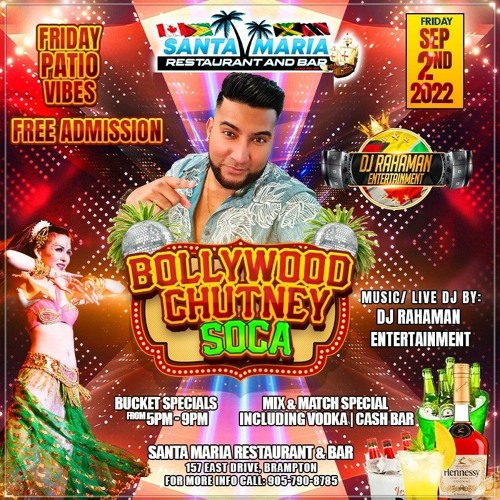 Stream DJ Rahaman Live in Santa Maria bar Brampton Friday 02nd Sept ...