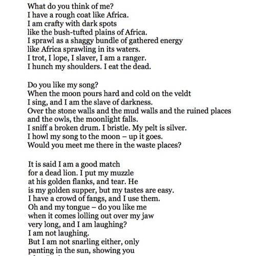 Stream 328 Hyena by Edwin Morgan, read by Douglas Henshall by Samuel ...