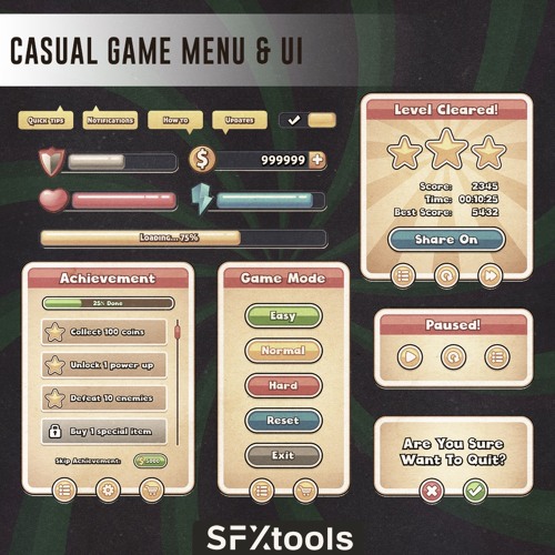 Stream ST039 - Casual Game Menu & UI SFX Library By SFXtools by ...