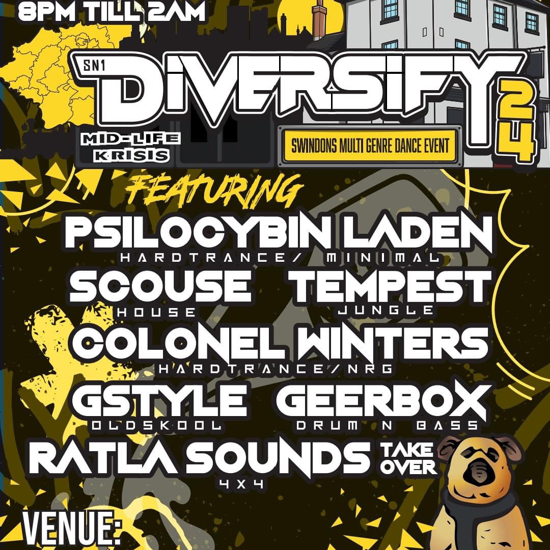 Stream Psilocybin Laden - Diversify by MidLife Krisis Events | Listen online for free on SoundCloud