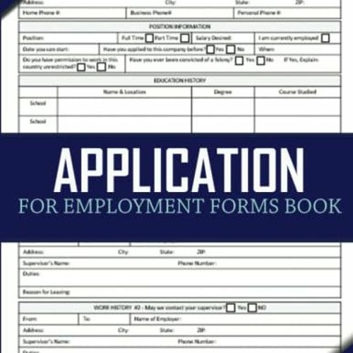 Application For Employment Form