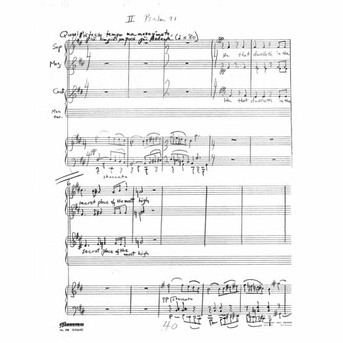 Stream Edward Toner Cone: part two of Two Psalms (1948) Psalm 91 by ...