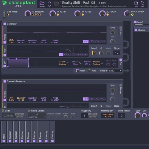 Stream Audio Example 1 - Phase Plant - Reality Shift - Pad - 08 by Berx | Listen online for free ...