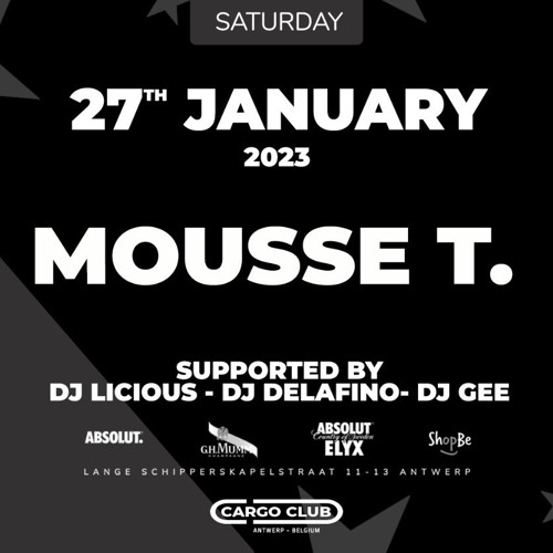 Stream 20240127 • Fill Collins Club feat Mousse T by CargoClub Antwerp ...