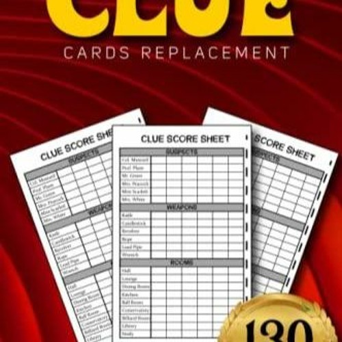 Stream Kindle Book Clue Cards Replacement: Score Sheets for Clue ...