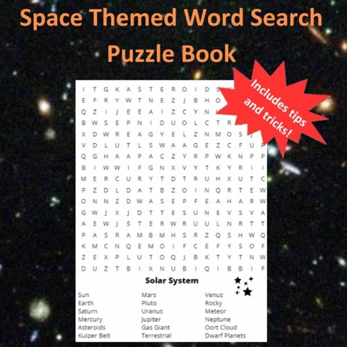 Space Science Word Search Printable