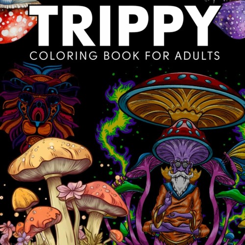 Trippy Mushroom Coloring Pages