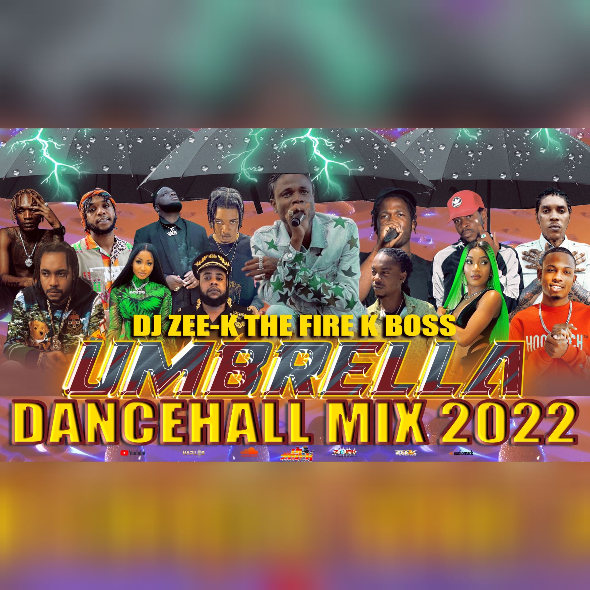 Download Umbrella Dancehall Mix October 2022 Masicka 450 Vybz