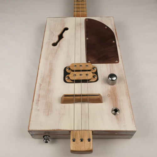 Stream White Lightning 3 String Cigar Box Guitar CBG #2571 by Snowden ...
