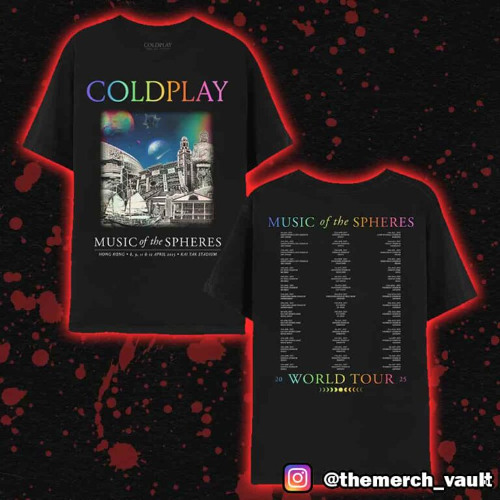 Stream Coldplay Hong Kong Tour 2025 | Official MOTS Merch Tee by ...