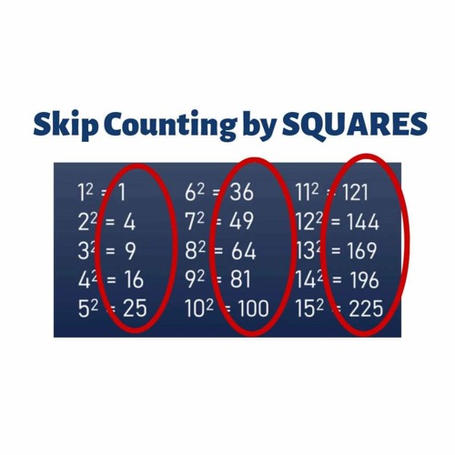 Stream W7 MATH - Skip Counting by Squares by Bear Light Academy ...