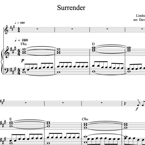 Stream Surrender Piano Accompaniment Sample By Lindsey Stirling Sheet