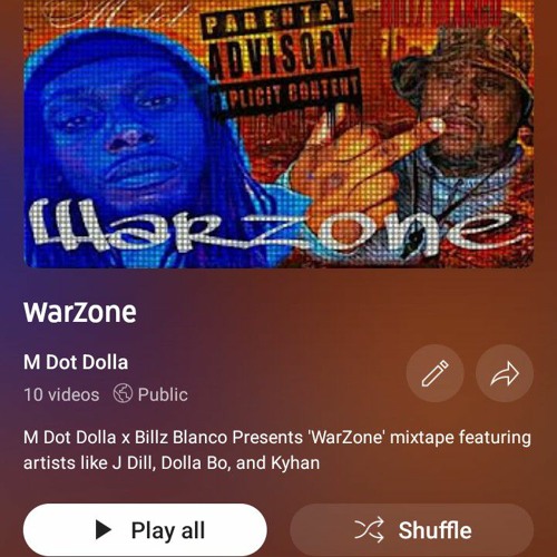 Stream M Dot Dolla | Listen to WarZone playlist online for free on ...