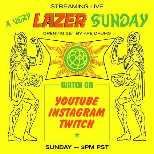 Stream Major Lazer - A Very Lazer Sunday (Full Livestream Set 6) by ... Stream Major Lazer - A Very Lazer Sunday (Full Livestream Set 6) by ...