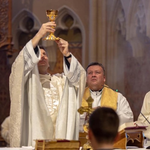 Stream Simon Dávid atya első szentmiséje a soproni Szent Mihály ...