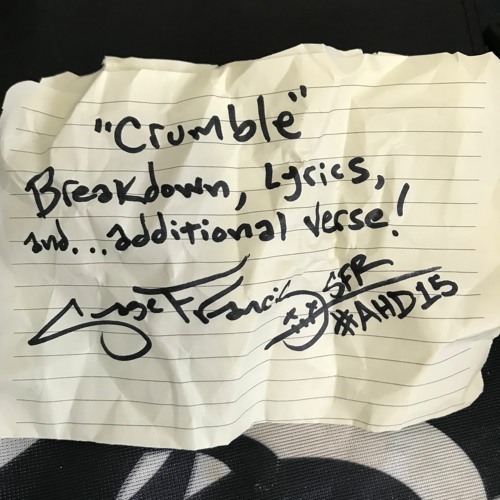 Stream The lost "Crumble" verse from Sage Francis' demo vault by ...
