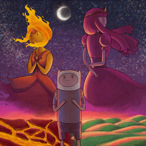 Adventure Time Finn And Flame Princess Wallpaper