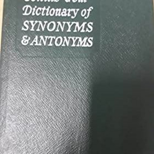 Online Dictionary Of Synonyms