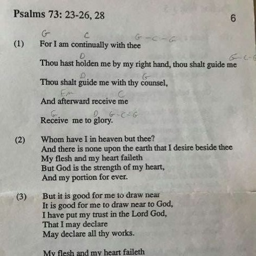 Stream Psalm 73 church in Dallas 1970s by Psalms and Hymns | Listen ...