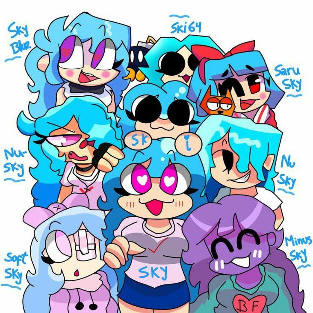 Stream FNF Triple Trouble Skyverse (Ski, Sky, Nusky and SkyBlue sings ...
