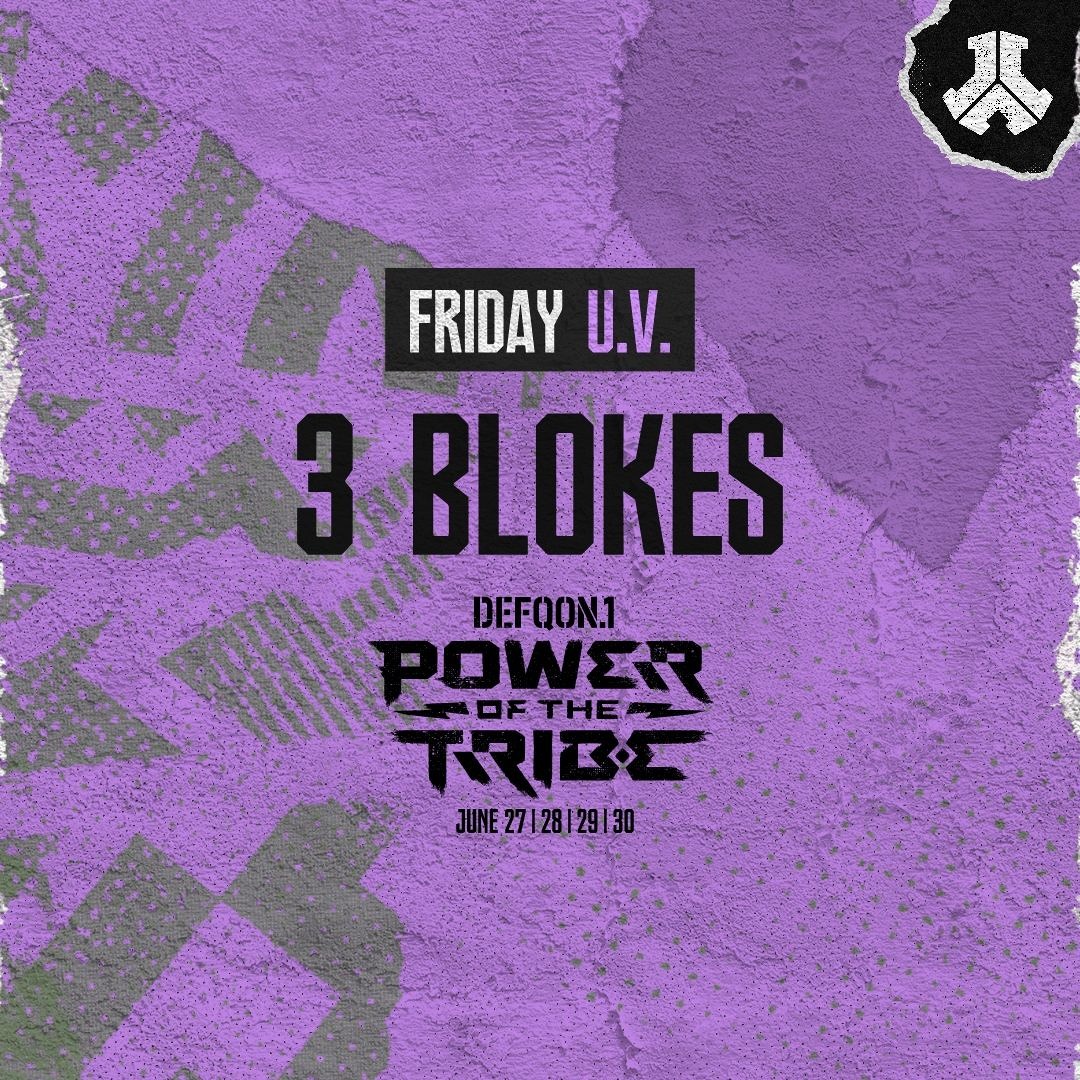 Stream 3 Blokes | U.V. | Friday | Defqon.1 2024 by Defqon.1 | Listen ...