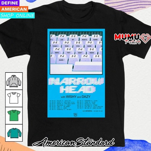 Stream Official Narrow Head 2024 East Coast Tour Poster shirt by ...