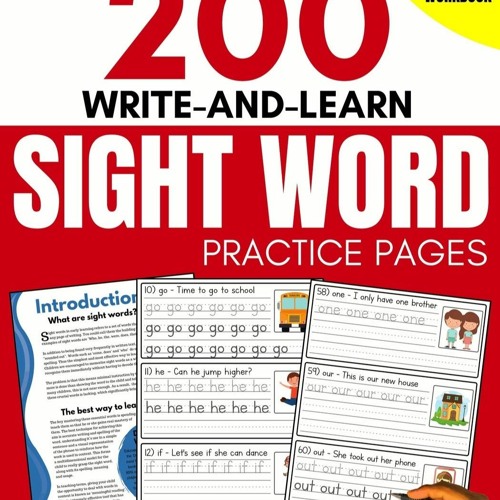 Stream [DOWNLOAD] 200 Write-and-Learn Sight Word Practice Pages: Learn ...
