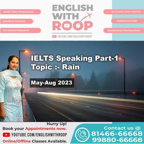 Stream Ielts Speaking Part 1 Topic Rain From English With Roop Listen