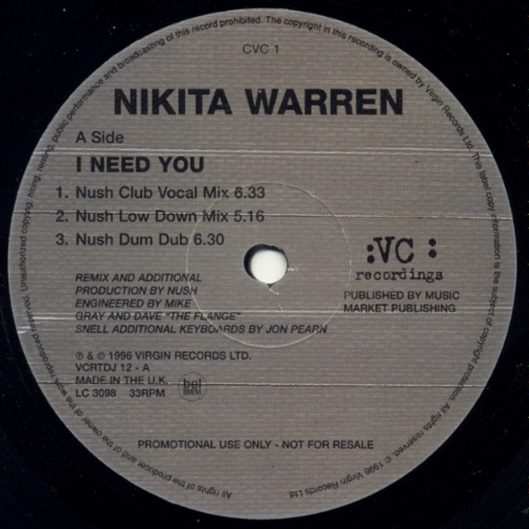 Stream Nikita Warren - I Need You (Nush Club Mix) by Lewis Hirst ...