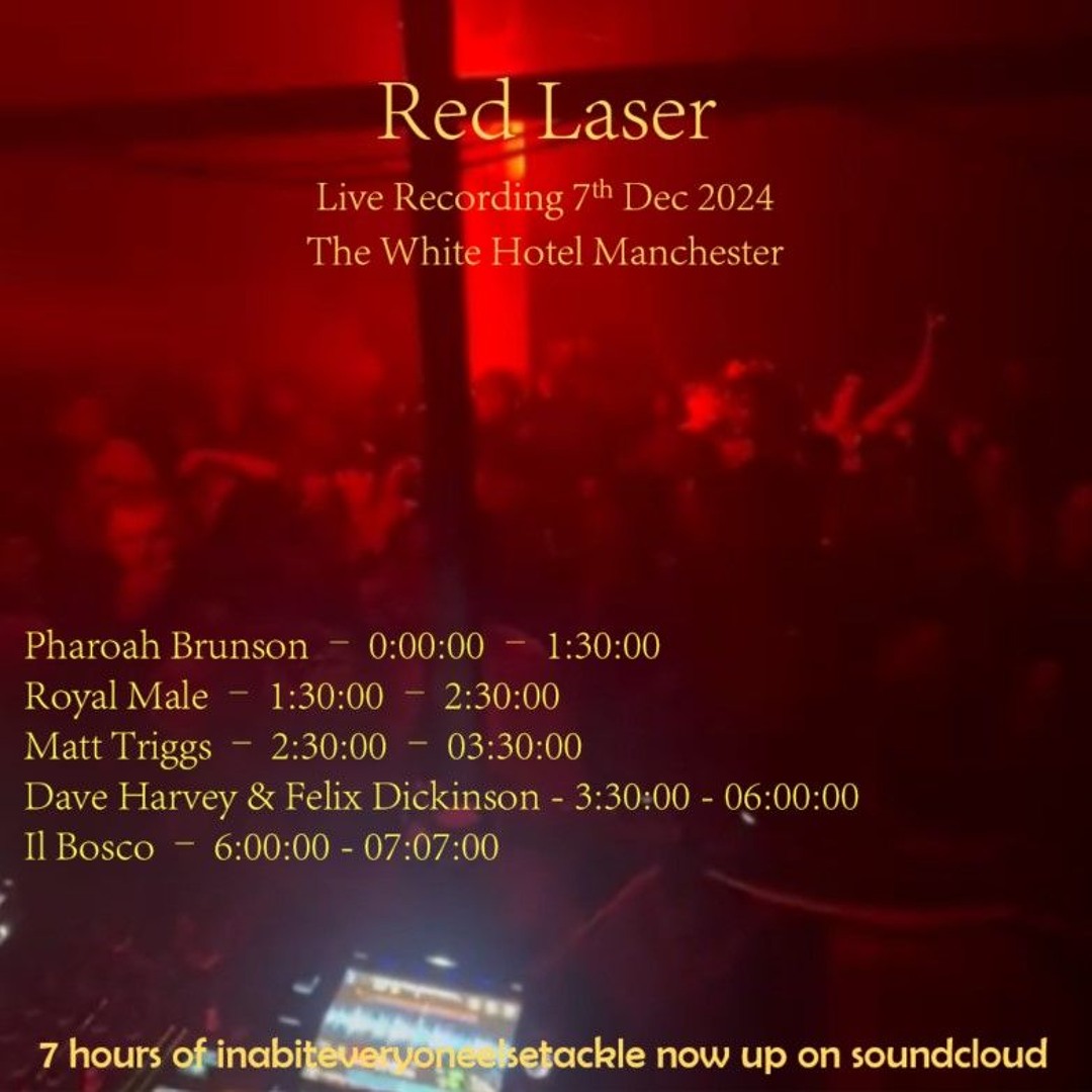 Stream Red Laser @TWH Sat 7th Dec 2024 Mcr UK by Il Bosco | Listen ...