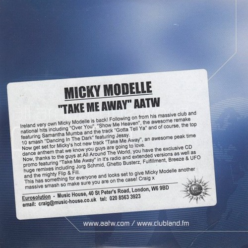 Stream Micky Modelle - Take Me Away (Dylan Marshall 2021 Remix) by ...