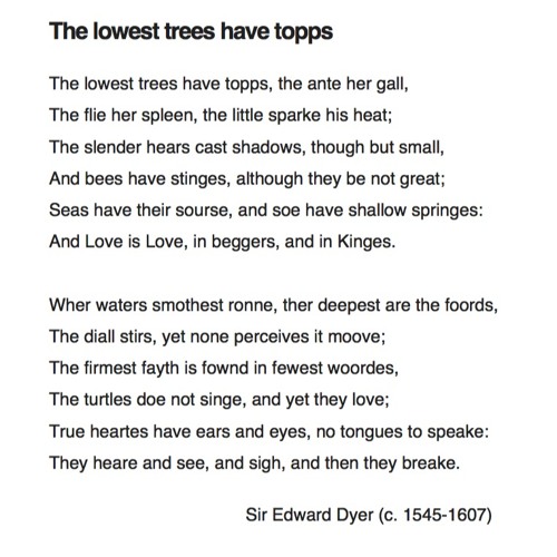 Stream 170 The Lowest Trees Have Tops by Sir Edward Dyer by Samuel West ...