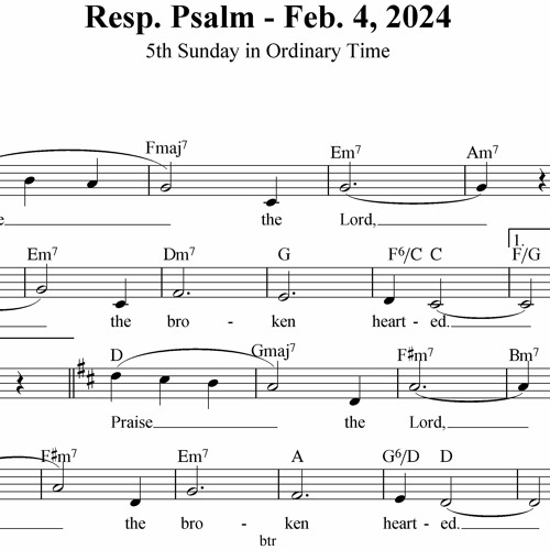 Stream (ENGLISH) Resp. Psalm - Feb-4-2024-5th Sunday in Ordinary Time by btr-salmo | Listen ...