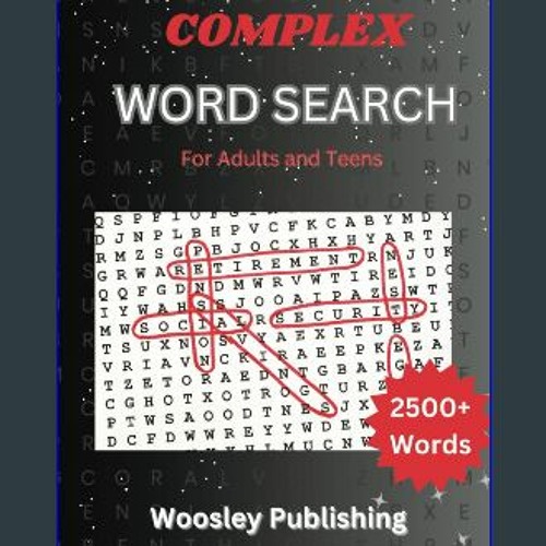 Difficult Word Searches For Adults