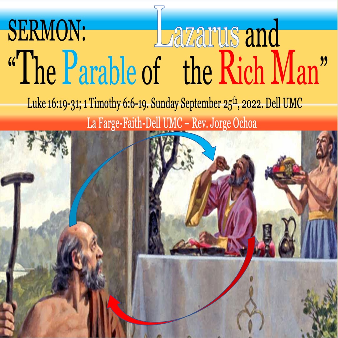 Stream Sermon: "The Parable of Lazarus and The Rich Man" Luke 16. Rev ...